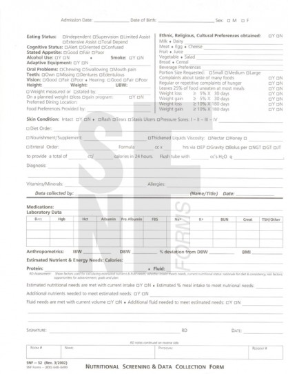 SNF Forms - Medical Forms